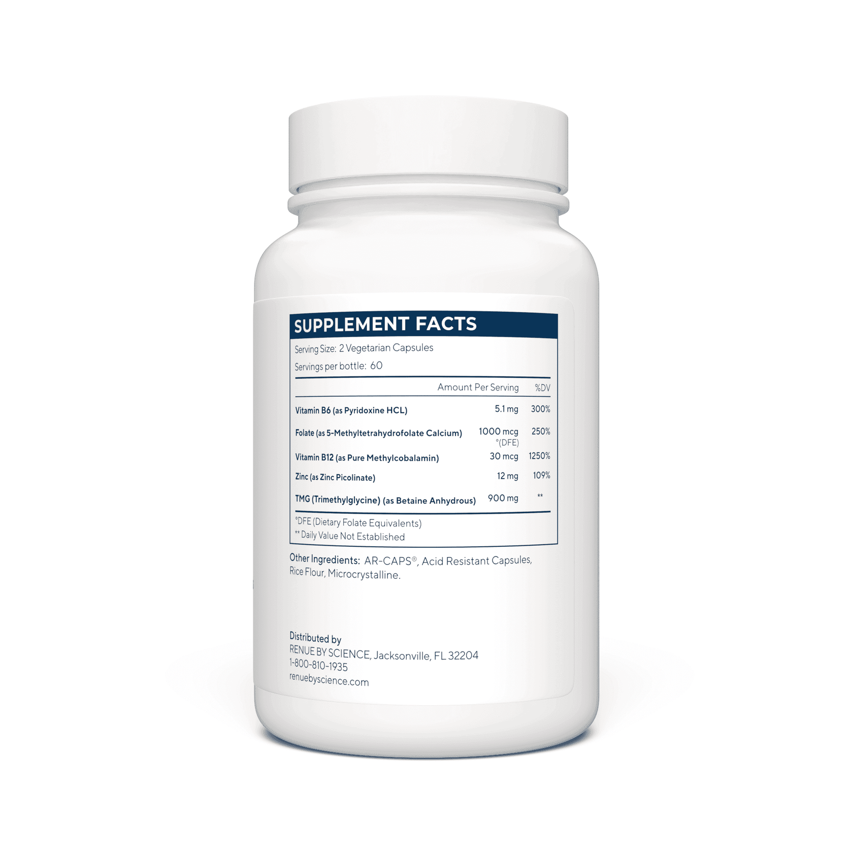 TMG Methylation Essentials, 120 Ct. – Renue By Science